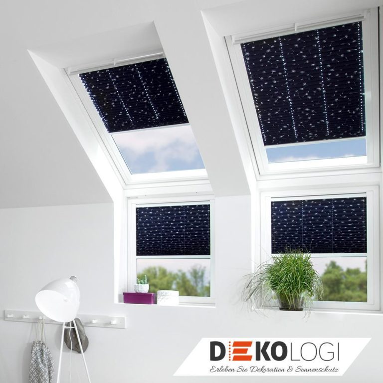 Dachfenster Plissee für Velux, Roto, Fakro, Braas, Blefa, Rooflite ...